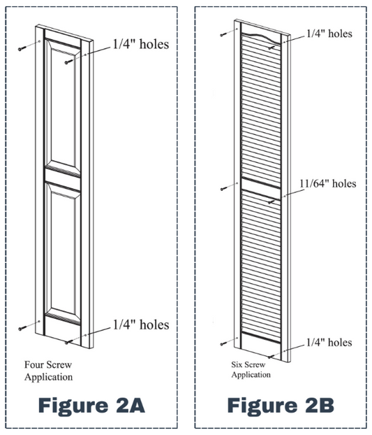 INSTALLING SHUTTERS WITH SCREWS – duralok